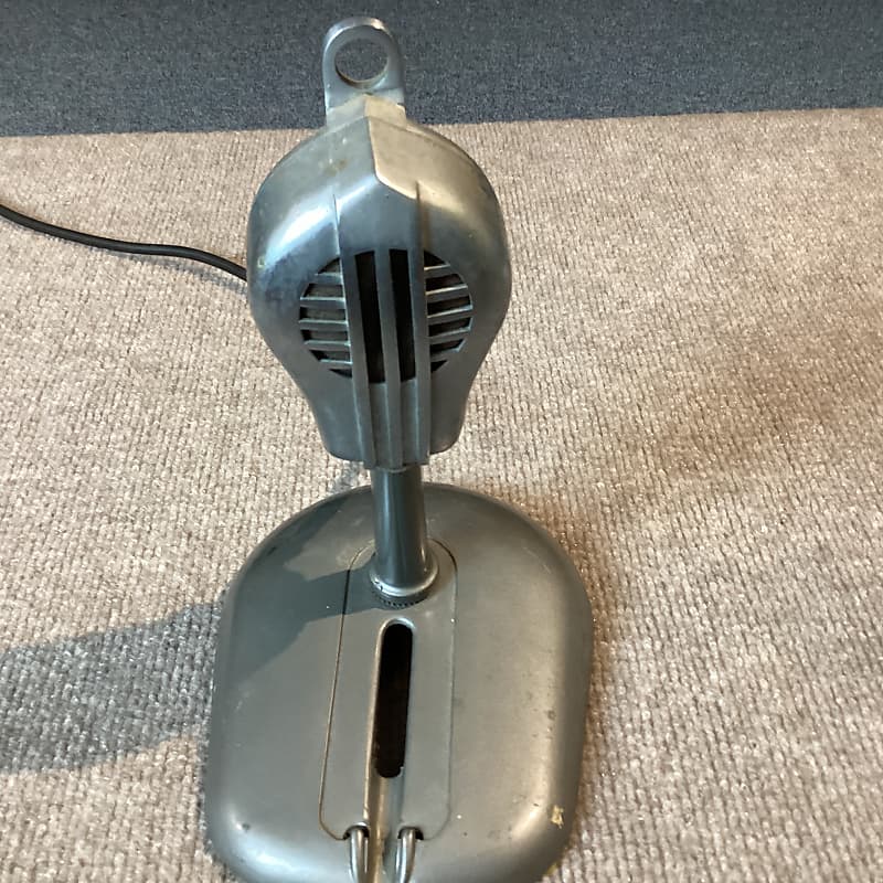 Vintage Turner Crystal 9X Microphone 1940's - Aluminum with | Reverb