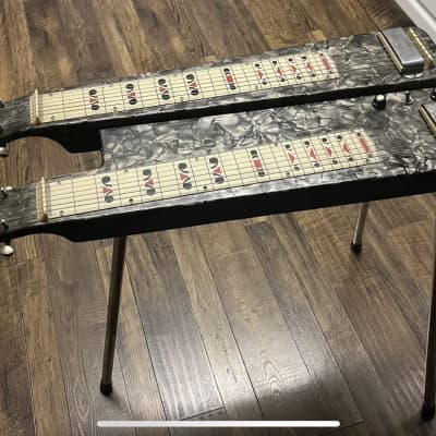 Carvin Double 8 String Neck Lap Steel, Legs & Hard Case, Gray | Reverb