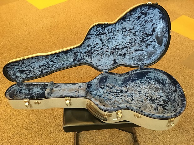 Calton OM/000 Hard Shell Case Granite/Blue Interrior | Reverb