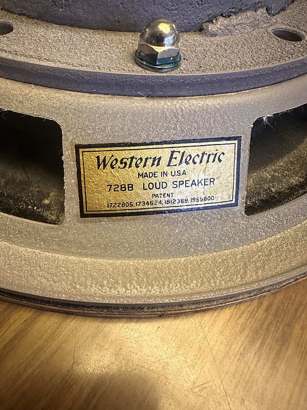 Western Electric 728B Loud Speaker Mid 1950's | Reverb