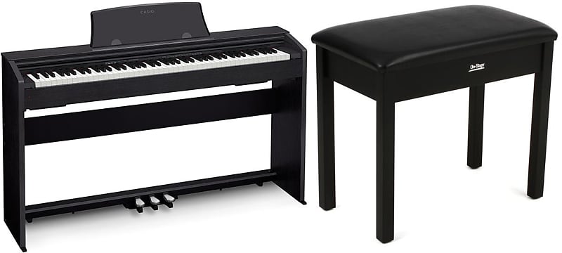 Casio Privia PX-770 - Black Finish Bundle with On-Stage | Reverb