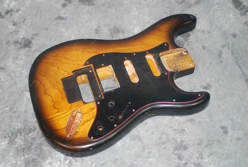 Unbranded Stratocaster '80's - 2-Color Sunburst Ash Body with | Reverb