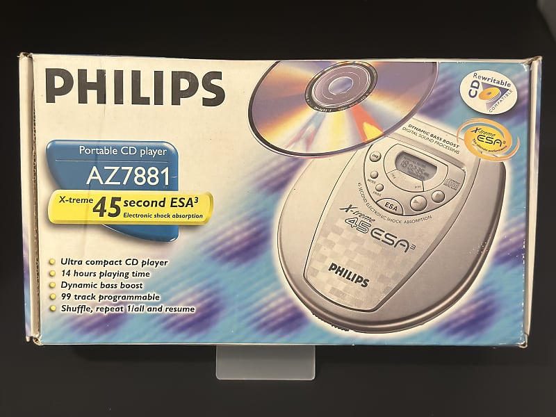 Philips AZ 7881 Walkman CD Discman Audio Portable Player | Reverb