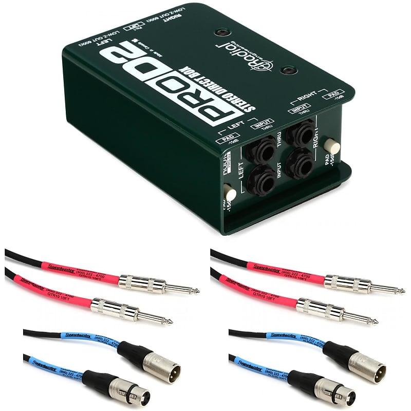 Radial ProD2 2-channel Passive Instrument Direct Box and | Reverb