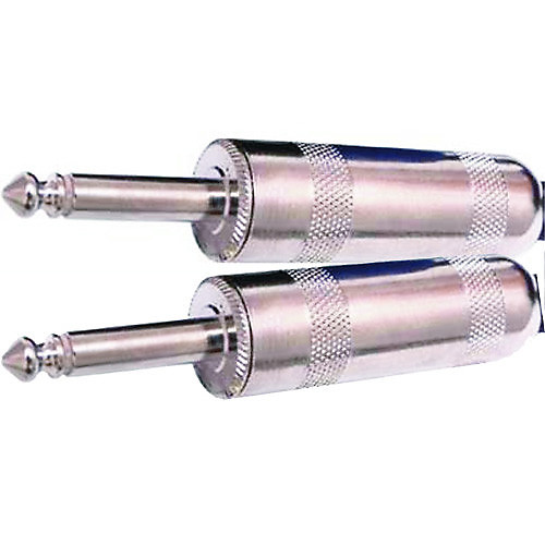 1/4" Heavy Duty Large Barrel Male Mono Plug - One Pair | Reverb