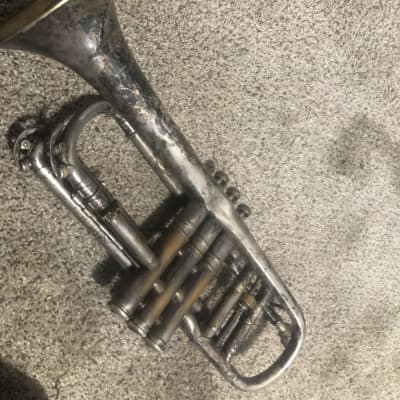 1922 Conn 80a? Long Cornet (trumpet) project horn | Reverb
