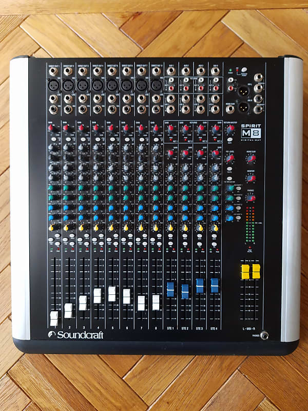 Soundcraft Spirit M8 8-channel analog mixer with | Reverb