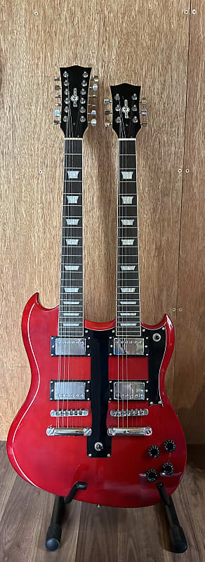 Gear4music Double Neck SG - Red | Reverb UK