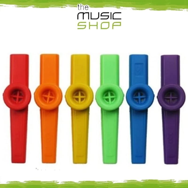 6 x Stagg Coloured Plastic Kazoos, 1 of each Colour - Kazoo | Reverb