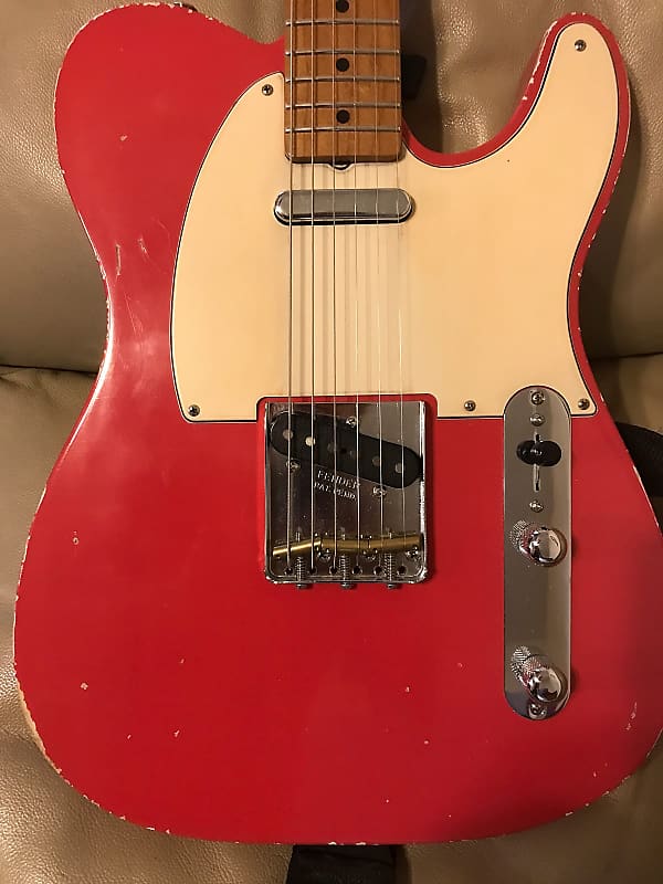 Fender Telecaster 2021 Fiesta Red Faded relic'ed | Reverb