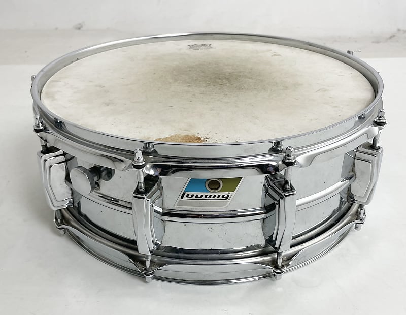 Ludwig LM402 Supraphonic Snare Drum 5x14 1970s - Chrome over | Reverb