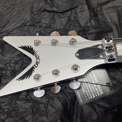Dean Split Tail Metallic Silver w/ Black Pin Stripe Lefty | Reverb