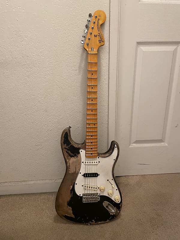 Fender Japan Partscaster / ST-72 Black Relic with Fully | Reverb