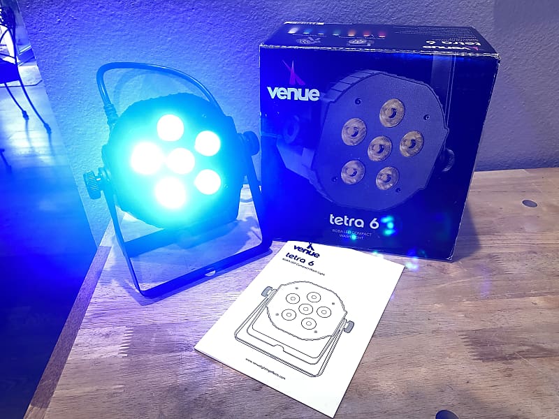 Venue Tetra 6 RGBA Compact Wash Light Black | Reverb