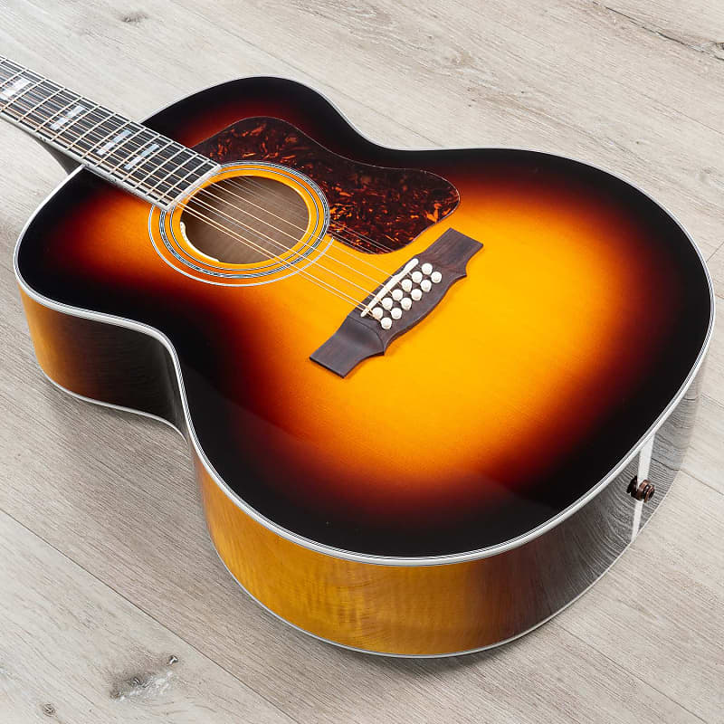 Guild F-512E Maple Jumbo Acoustic-Electric 12-String Guitar, | Reverb