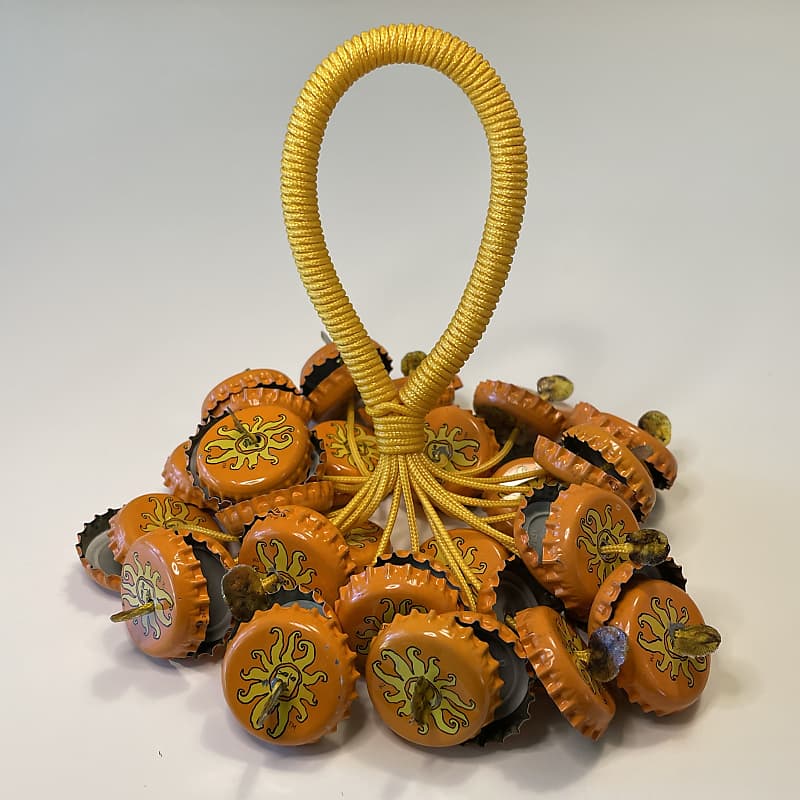 Upcycled Percussion - Bottle Cap Hand Rattle / Shaker - | Reverb