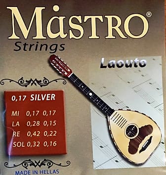 Mastro Cretan Laouto lute strings silver wound | Reverb UK