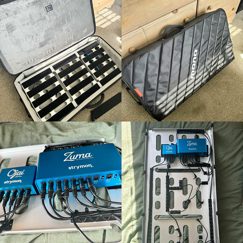 MONO Large Pedalboard & Case w/ Strymon Zuma & Ojai Power | Reverb