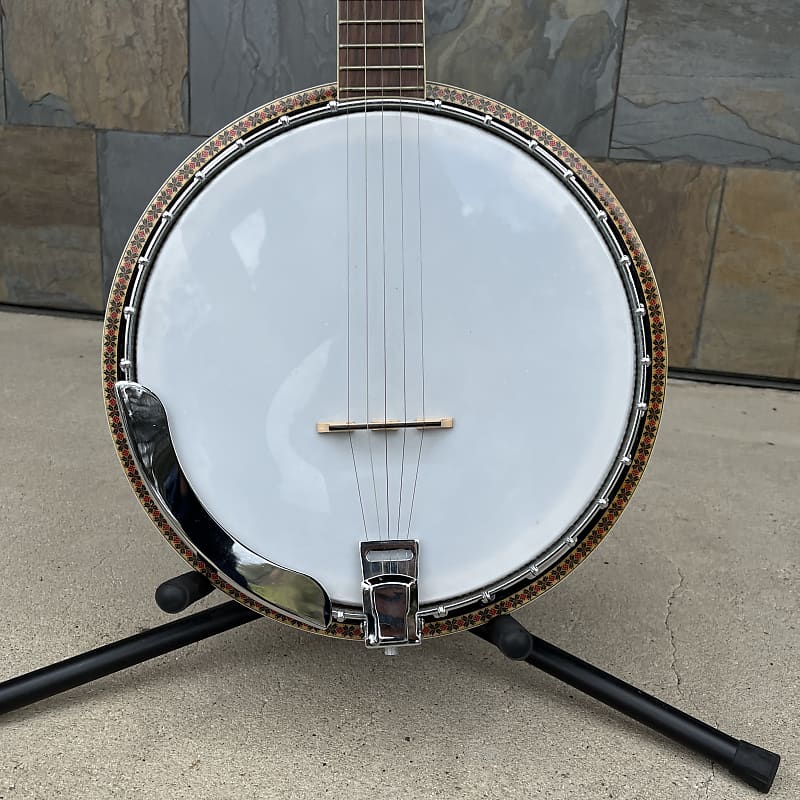 Used 1970's Washburn WB 120 Closed Back Banjo with Hardcase | Reverb