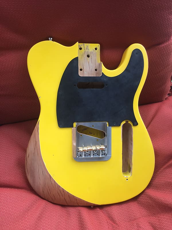 Telecaster Body in Ash with pickguard and bridge - G&L neck | Reverb