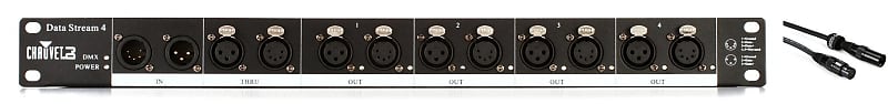 Chauvet DJ Data Stream 4 - 4-Port DMX Splitter Bundle with | Reverb