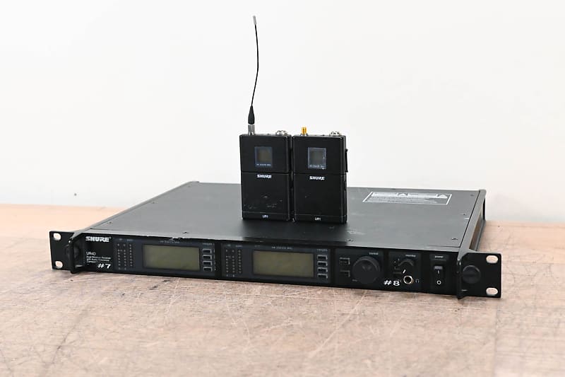 Shure UR4D Wireless Receiver w/ two UR1 Bodypack Transmitters | Reverb