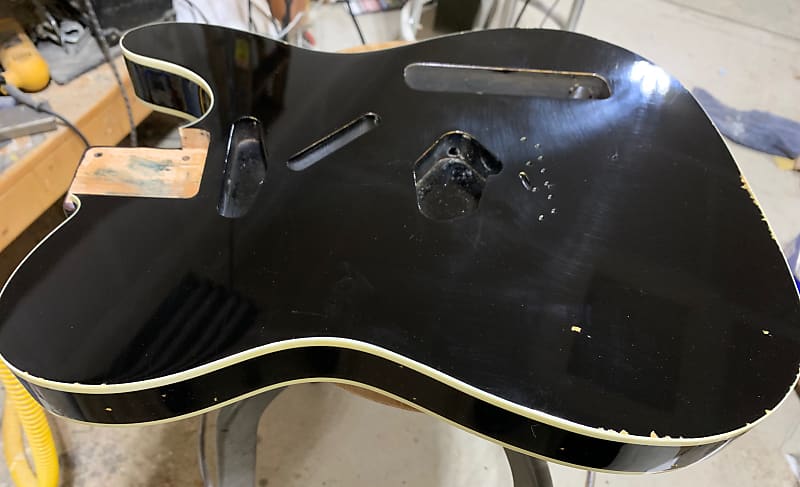 Real Life Relics Double Bound Black T-Style relic 2020’s - | Reverb