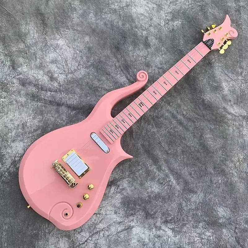 Pink Handmade Custom Prince Cloud Guitar Project | Reverb Deutschland