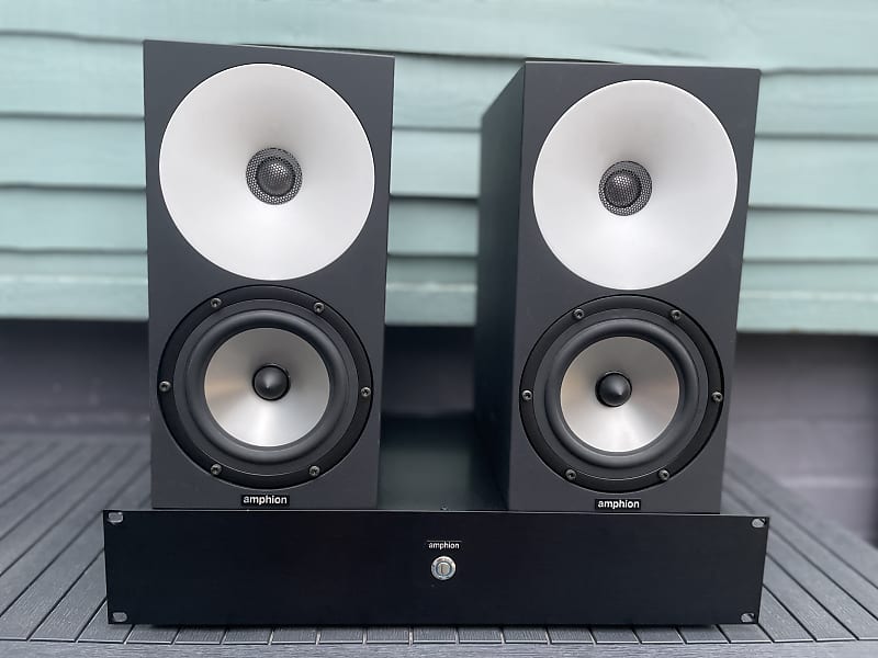 Amphion One15 (pair) & amp100 with amphion speaker cables, | Reverb UK