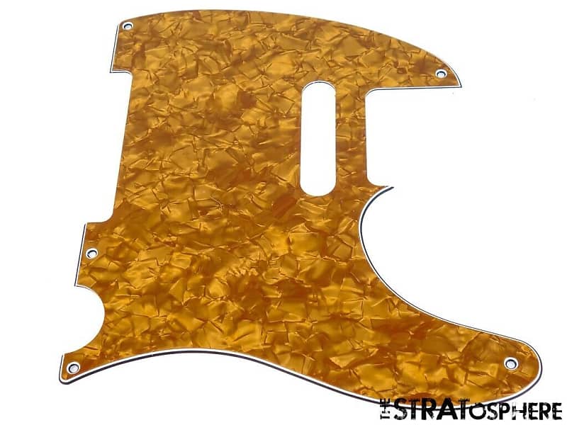 *NEW Gold Pearloid Telecaster PICKGUARD for Fender USA | Reverb