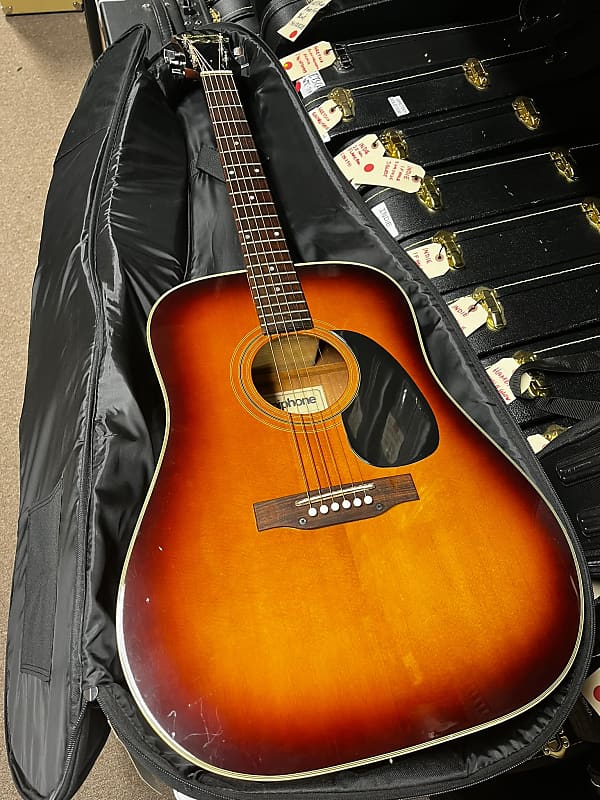 Epiphone FT-145 SB Sunburst Texan Made in Japan Acoustic | Reverb Epiphone FT-145 SB Sunburst Texan Made in Japan Acoustic | Reverb