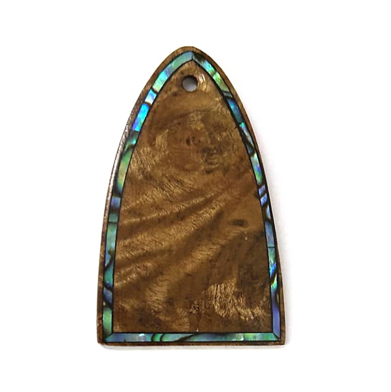 Burl Wood Truss Rod Cover fit PRS USA, Abalone inlay (245) | Reverb
