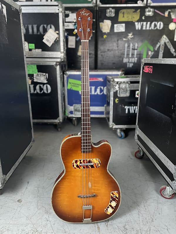 Wilco Loft Sale - Kay K162 - Howlin' Wolf bass 1950's - burst | Reverb