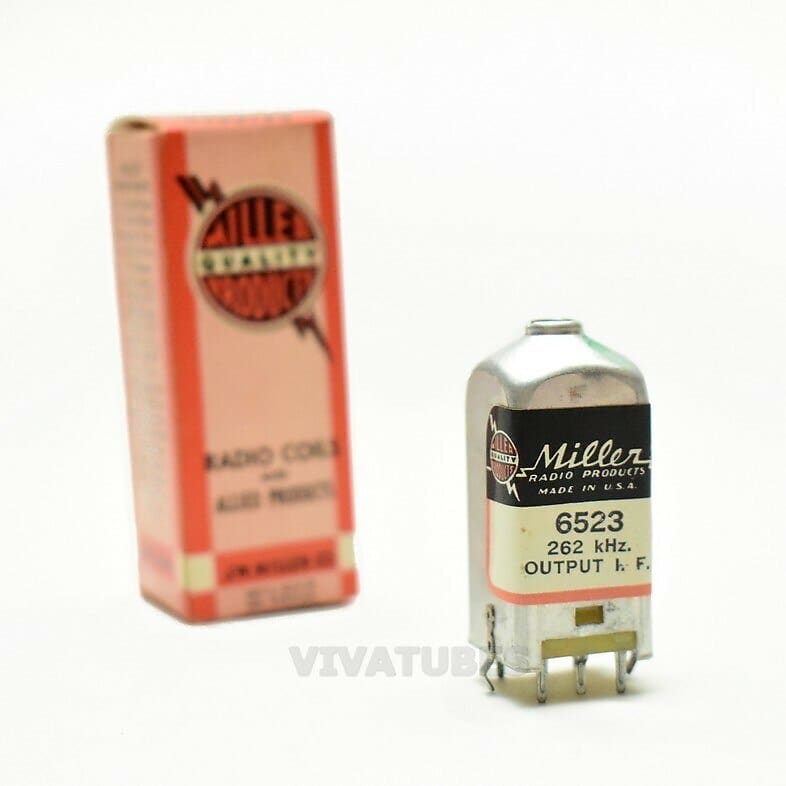 NOS NIB Miller 6523 Coil Tunable Core Transformer 262 kHz. | Reverb