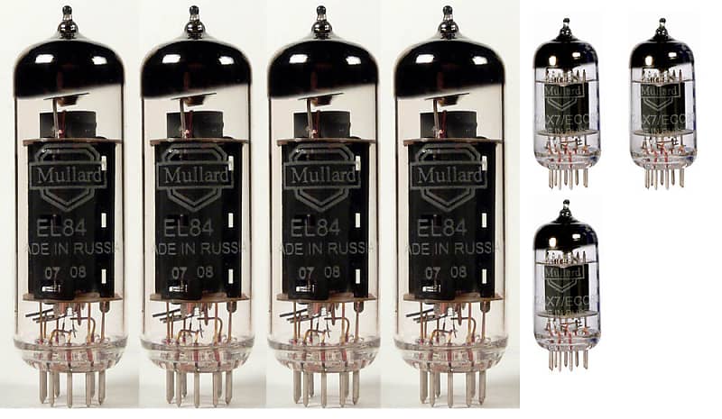 New MULLARD Russian tube set for VOX AC30 -CC30 12AX7 & EL84 | Reverb