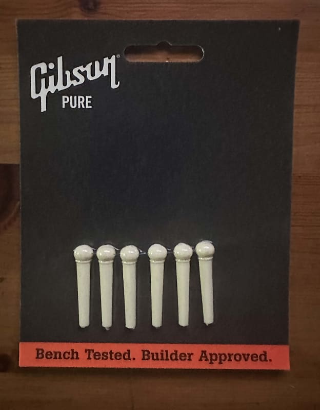 Gibson PRBP-010 Gibson Bridge Pins 2010's - Off-white | Reverb