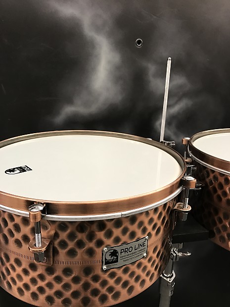 Toca 14" / 15" Pro Line Hand Hammered Timbales Copper Finish | Reverb