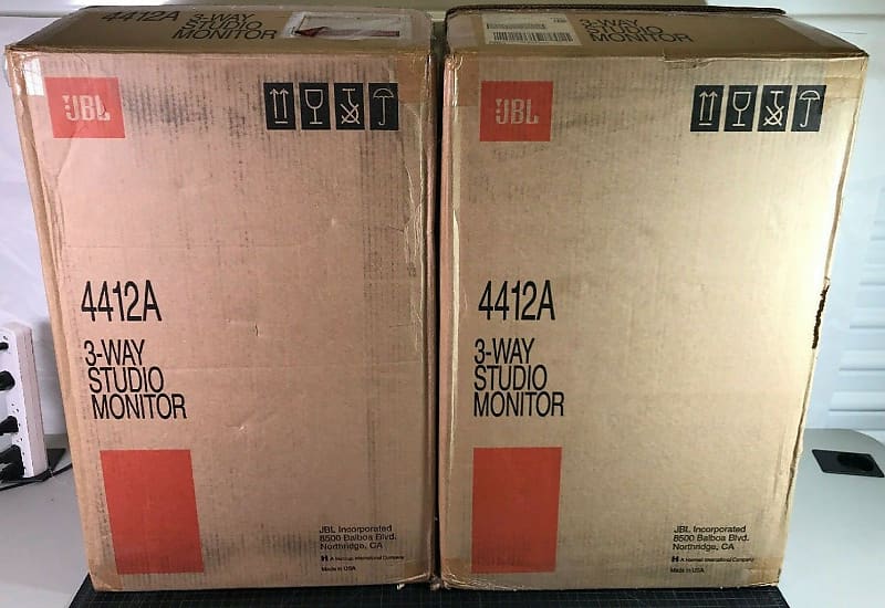 NOS Brand New in Box JBL 4412A Studio Monitor Speaker Pair | Reverb