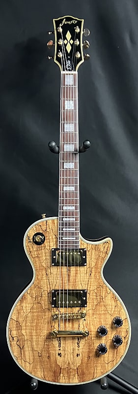 Firefly FFLP Elite Spalted Maple Electric Guitar Gloss | Reverb