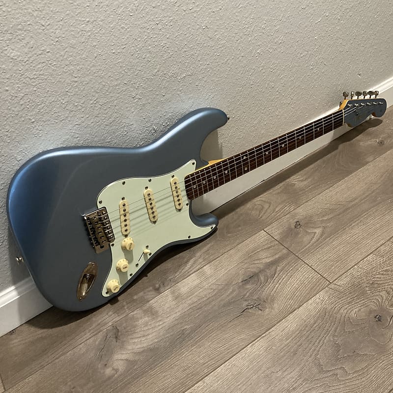 Squier by Fender Stratocaster "1963" Firemist Silver / Ice | Reverb
