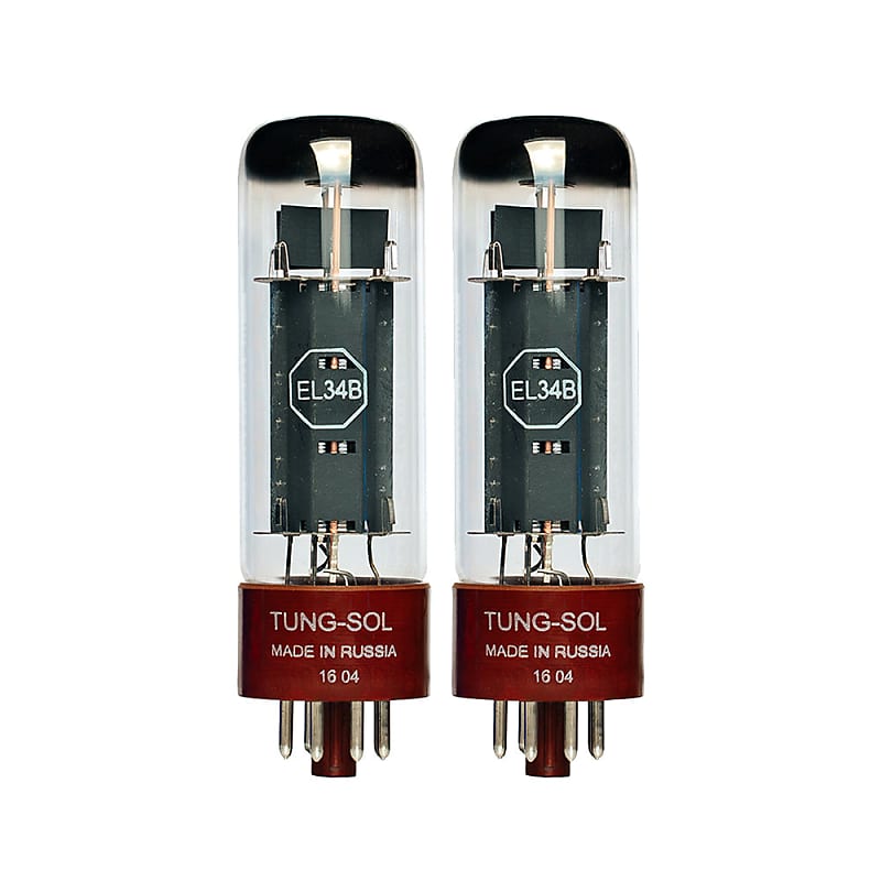 Tung-Sol EL34B Matched Duet Power Amp Tubes | Reverb