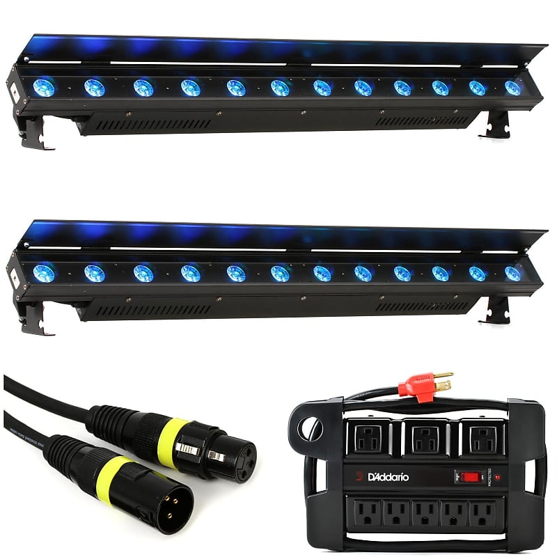 ADJ Ultra Hex Bar 12 12-LED RGBAW+UV Linear Bar Pair Bundle | Reverb