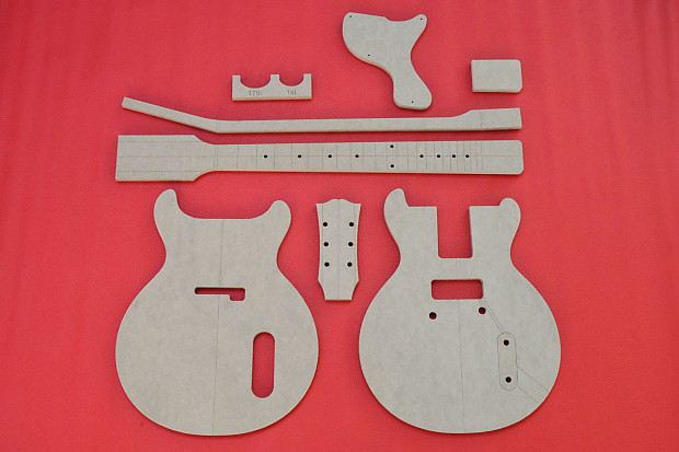 Les Paul Junior Double Cut Guitar Router Templates 1958 1959 | Reverb