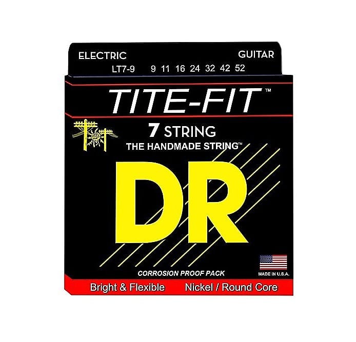 DR Strings Tite-Fit 7-String Electric Guitar Nickel Plated | Reverb