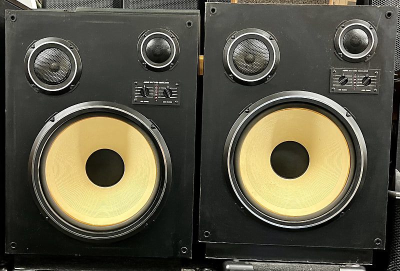 SINCLAIR ZX-8150 - Black Floor Speakers - Pair - 3 way System | Reverb