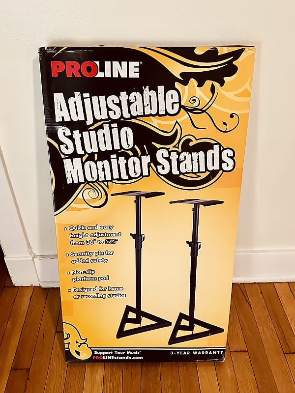 Proline PL6000P Adjustable Studio Monitor Stands - Pair - | Reverb