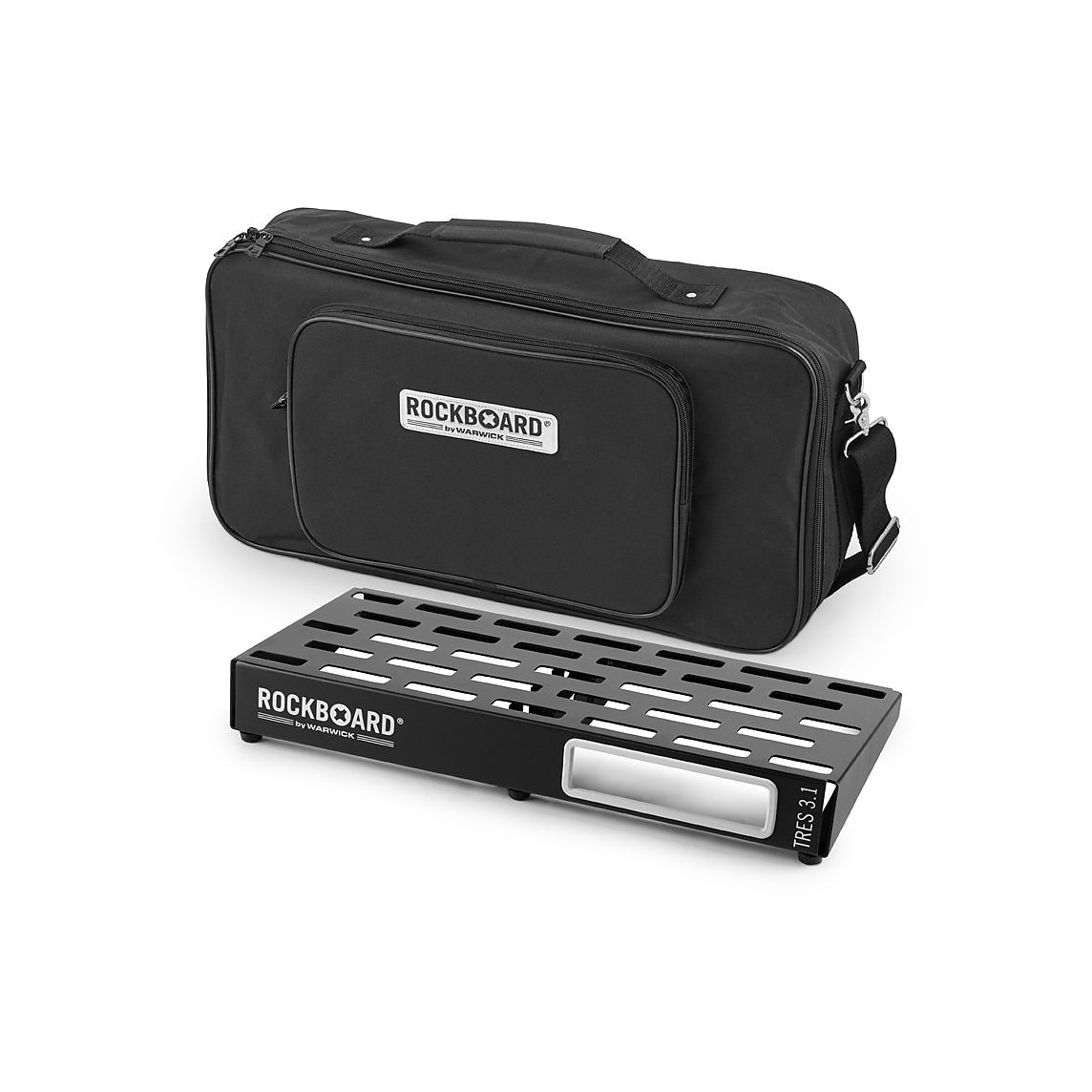 Rockboard TRES-3.1-B Pedalboard with Gig Bag | Reverb