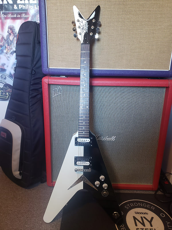 Dean Michael Schenker Flying V signed | Reverb