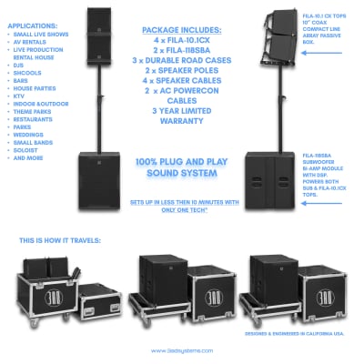 3AD SYSTEMS COMPACT LINE ARRAY COMBO SYSTEM-1 | Reverb