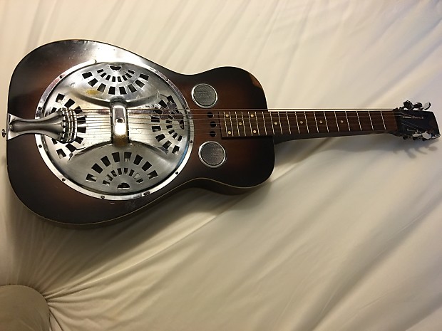 Dobro Resonator 1975 Sunburst, Square Neck, OHSC, | Reverb
